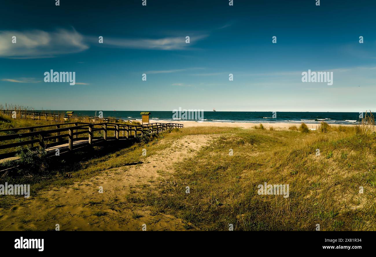Landscape of Marina di Ravenna's beach (Italy Stock Photo - Alamy