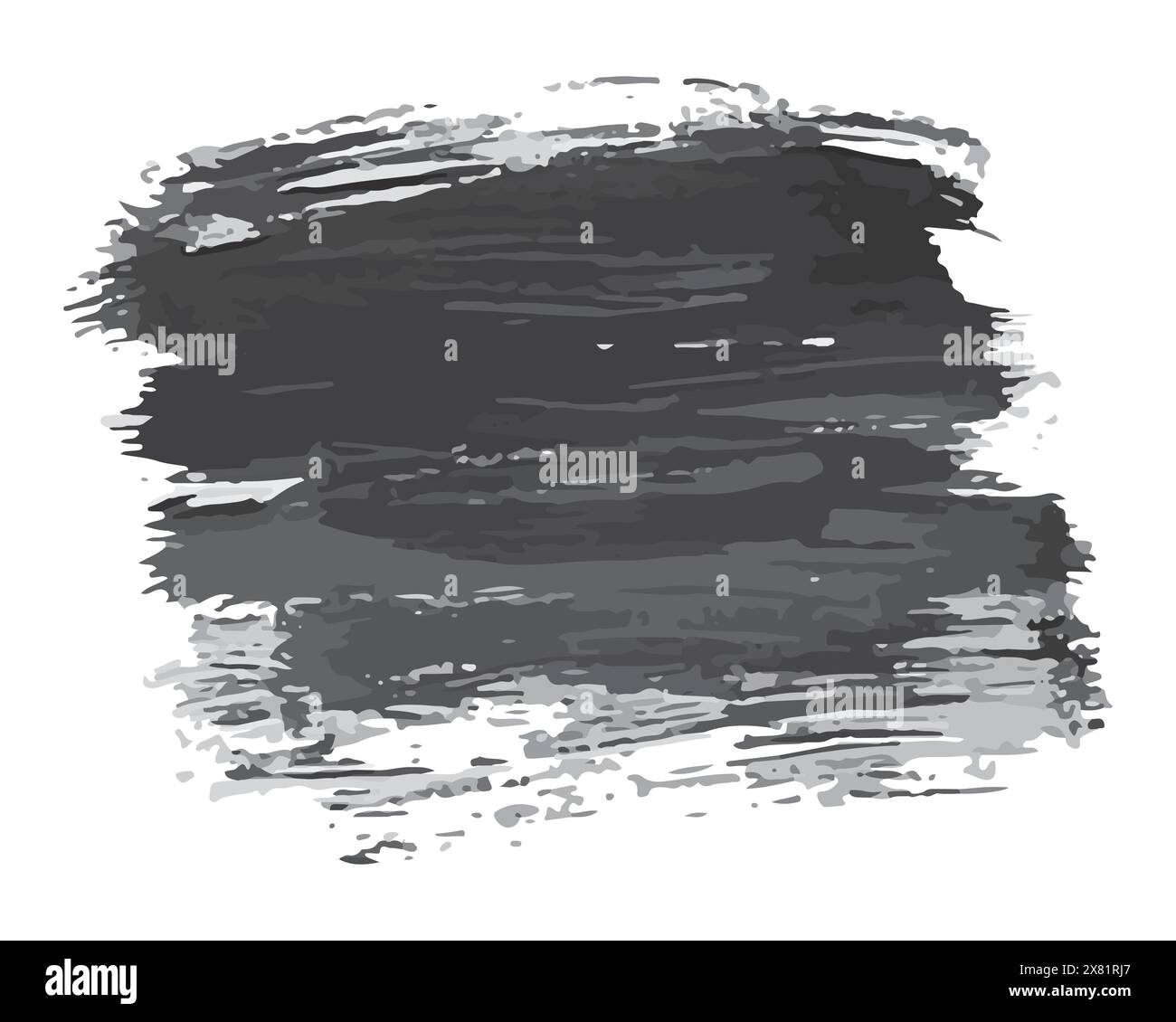 Black hand drawn ink stain. Ink spot isolated on white background ...