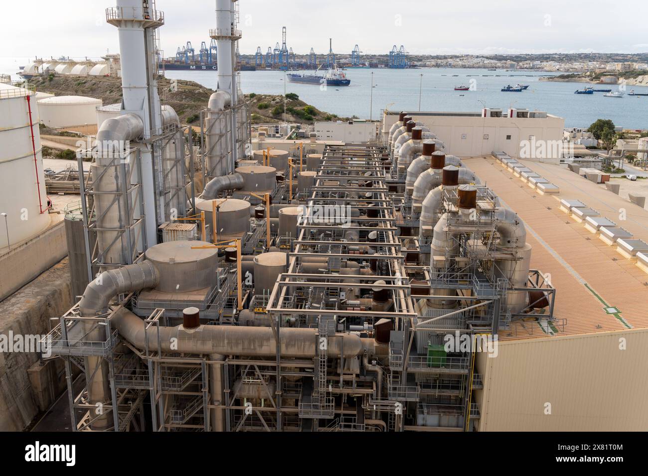 Marsaxlokk, Malta - December 3, 2023: Delimara Power Station in ...