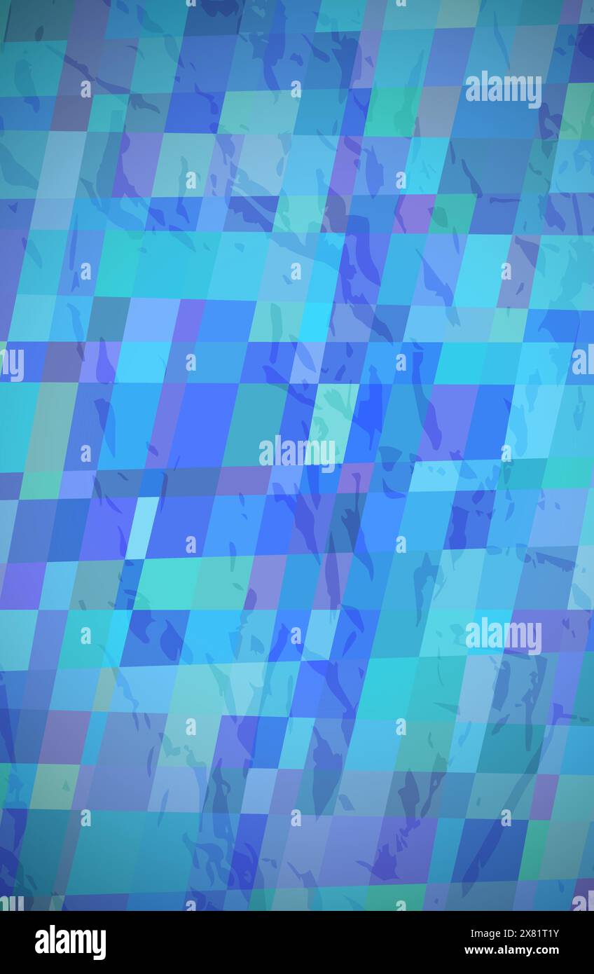 Abstract textured background with blue colorful rectangles. Stories ...