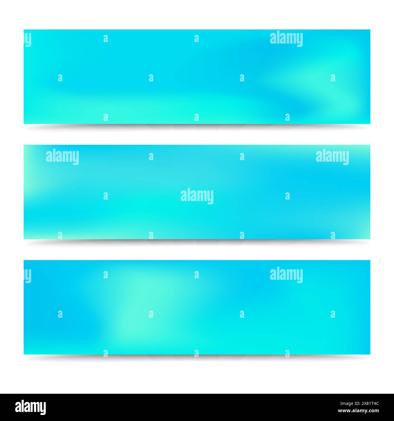 Smooth abstract blurred gradient blue banners set. Abstract Creative ...