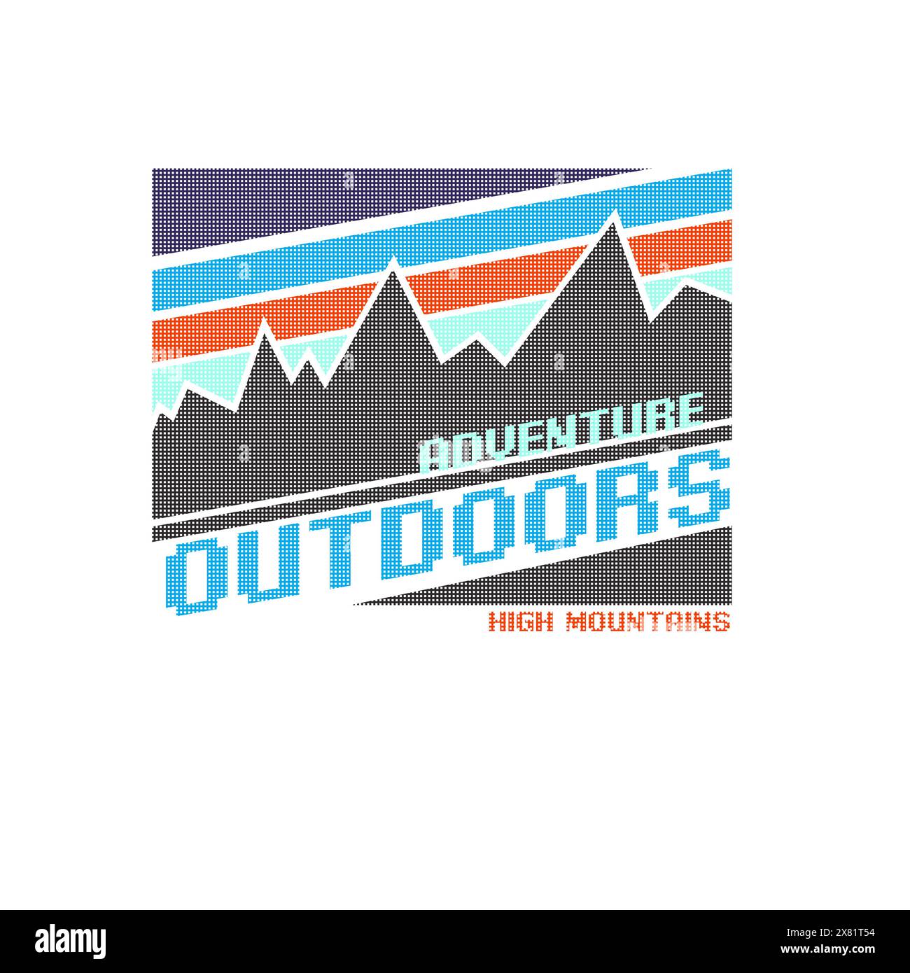 Adventure Outdoors Mountain typography t shirt design Stock Vector ...