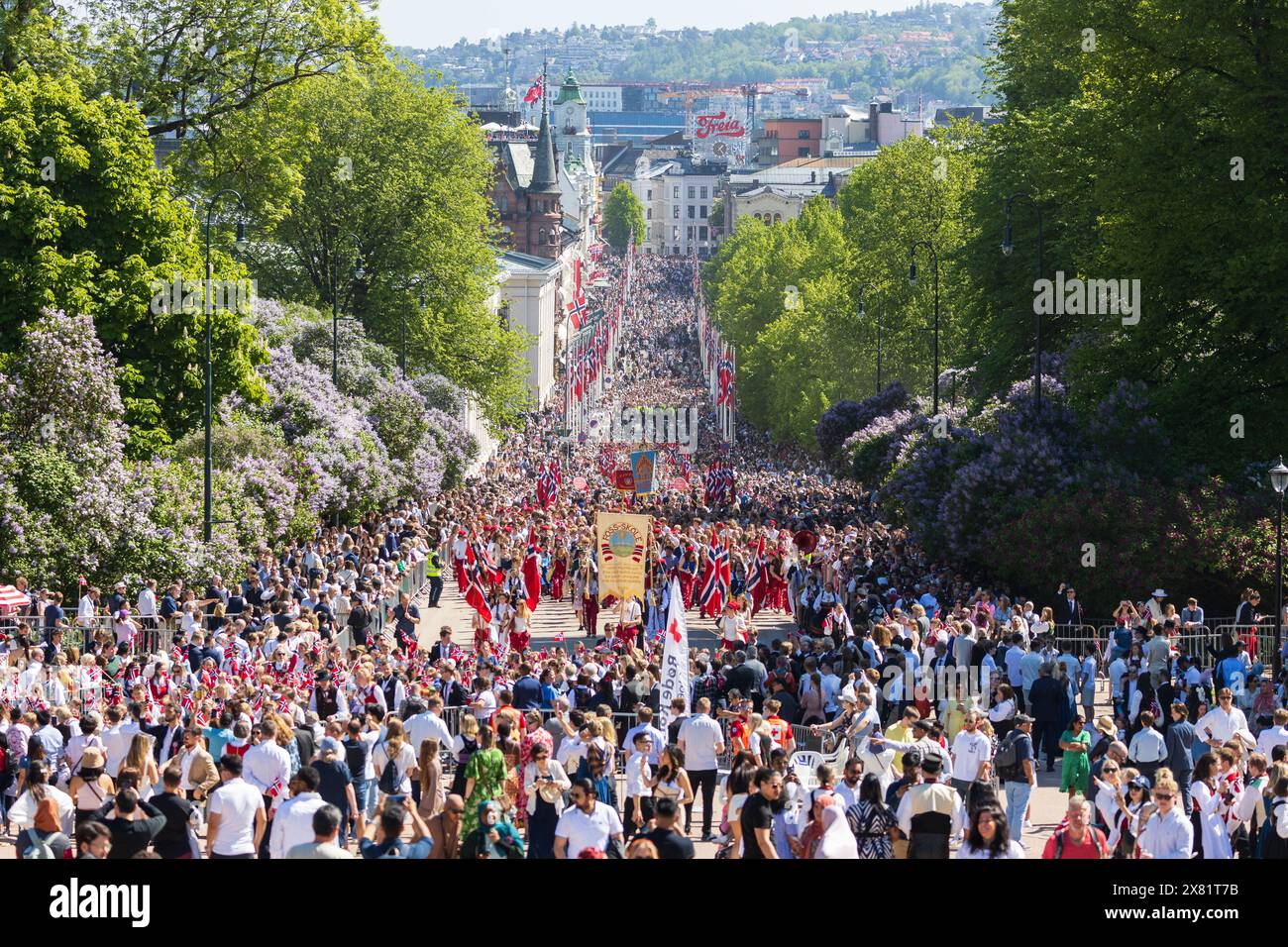 Oslo, Norway. 17th, May 2024. People seen at the annual celebration of ...