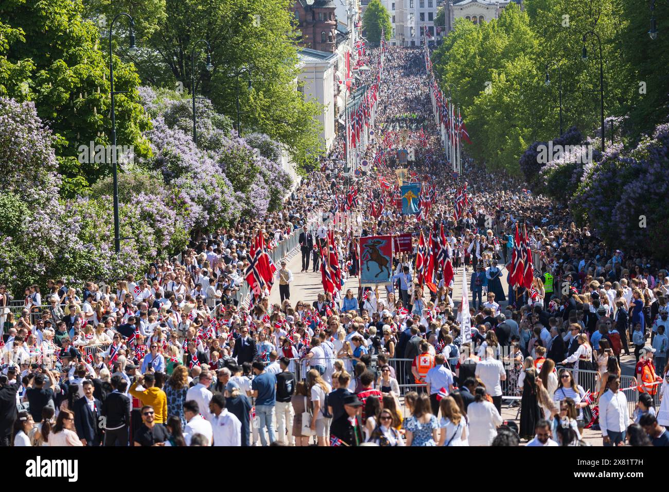 Oslo, Norway. 17th, May 2024. People seen at the annual celebration of ...