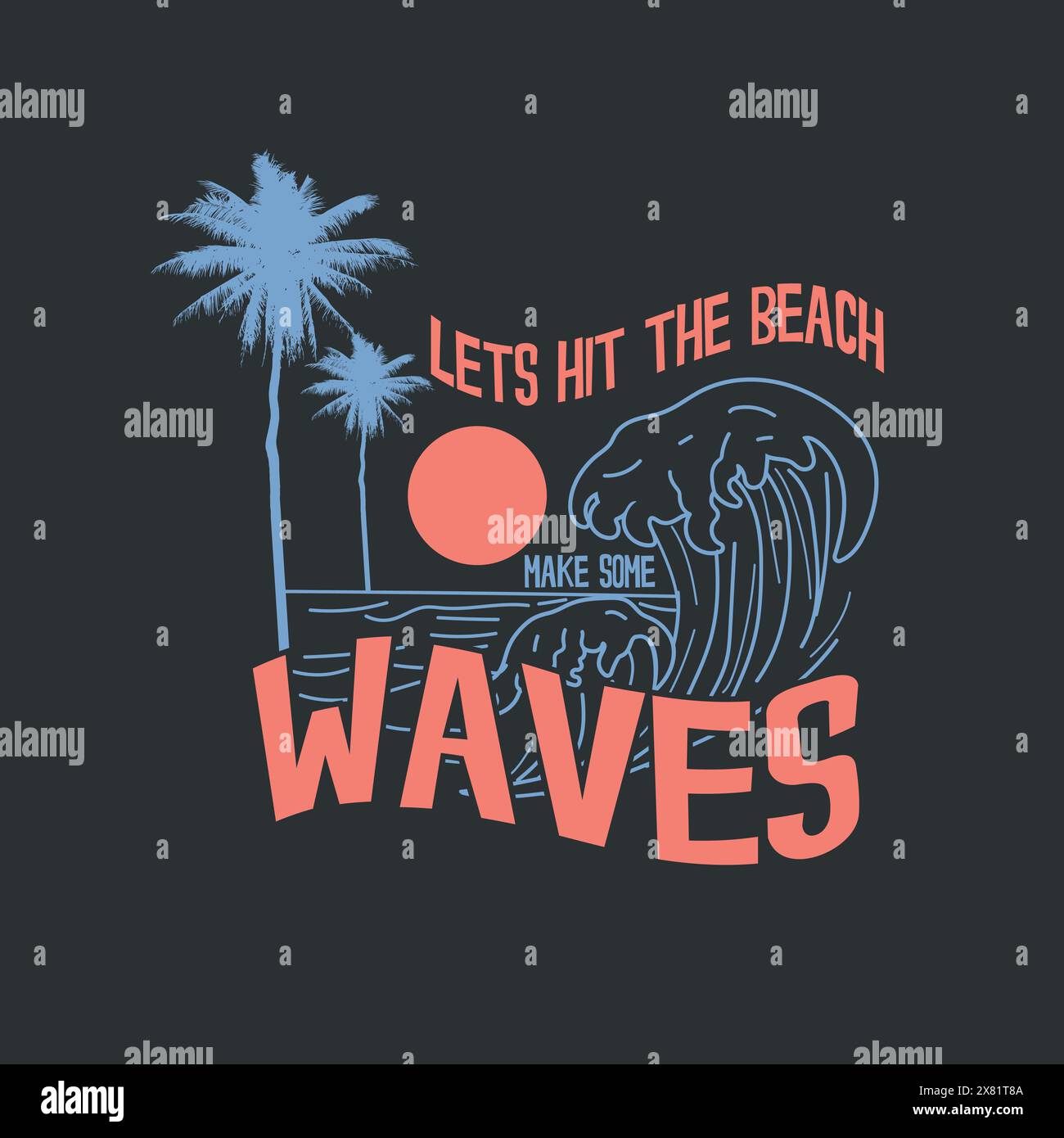 Aloha hawaii lettering typography t shirt hi-res stock photography and ...