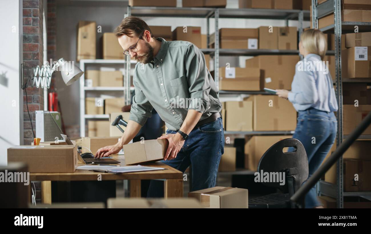 Multicultural Team of Warehouse Employees at Work in Retail Shop's ...