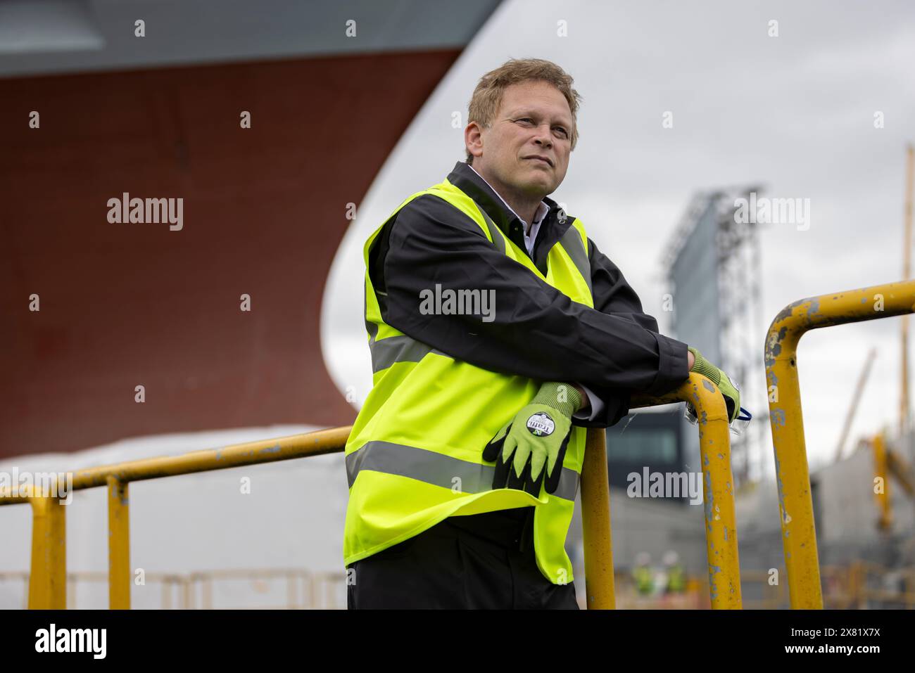 Defence Secretary Grant Shapps visiting BAE Systems in Glasgow, meeting ...