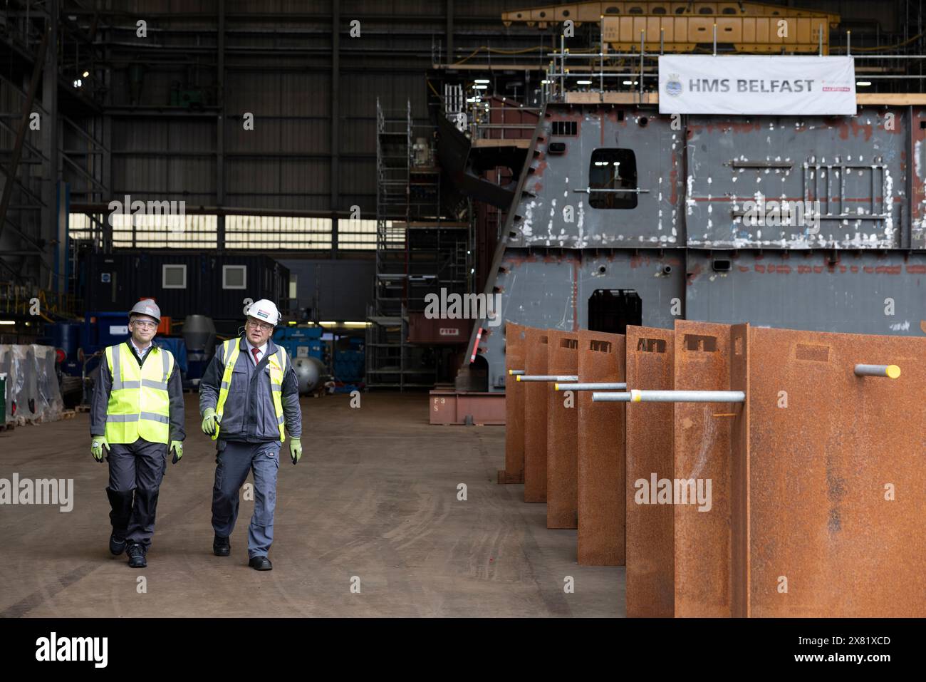 Defence Secretary Grant Shapps visiting BAE Systems in Glasgow, meeting ...