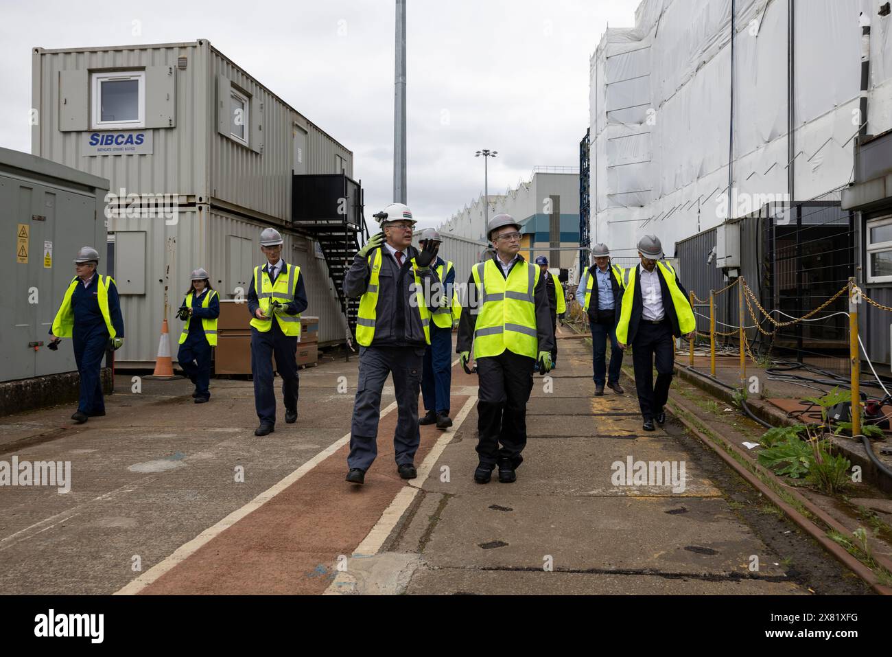 Defence Secretary Grant Shapps visiting BAE Systems in Glasgow, meeting ...