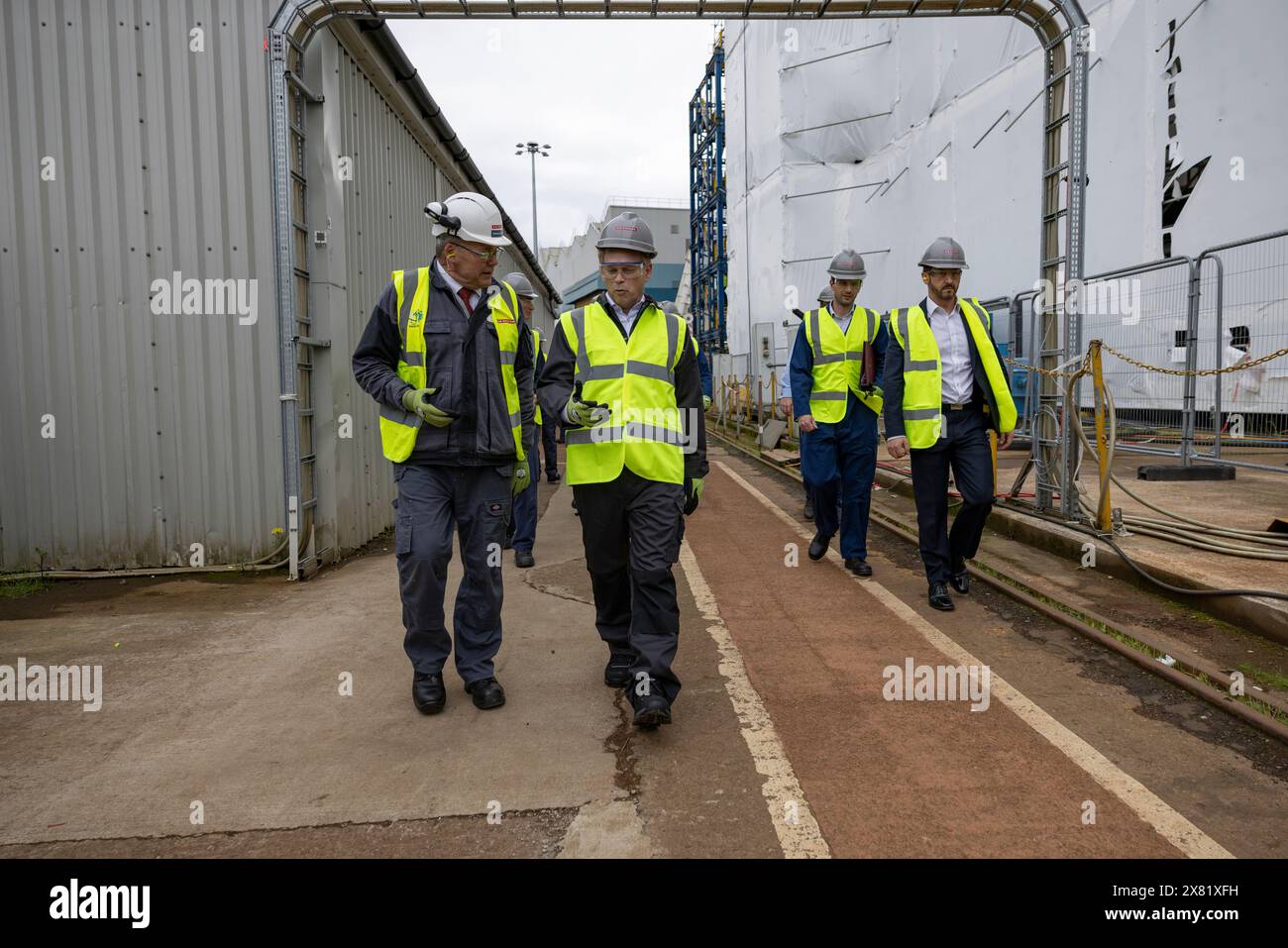 Defence Secretary Grant Shapps visiting BAE Systems in Glasgow, meeting ...