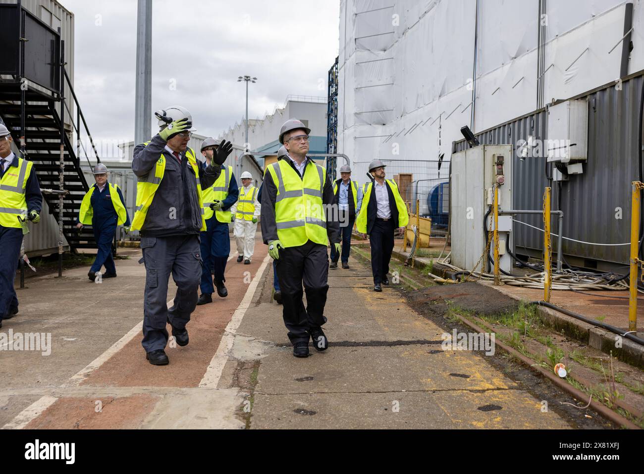 Defence Secretary Grant Shapps visiting BAE Systems in Glasgow, meeting ...
