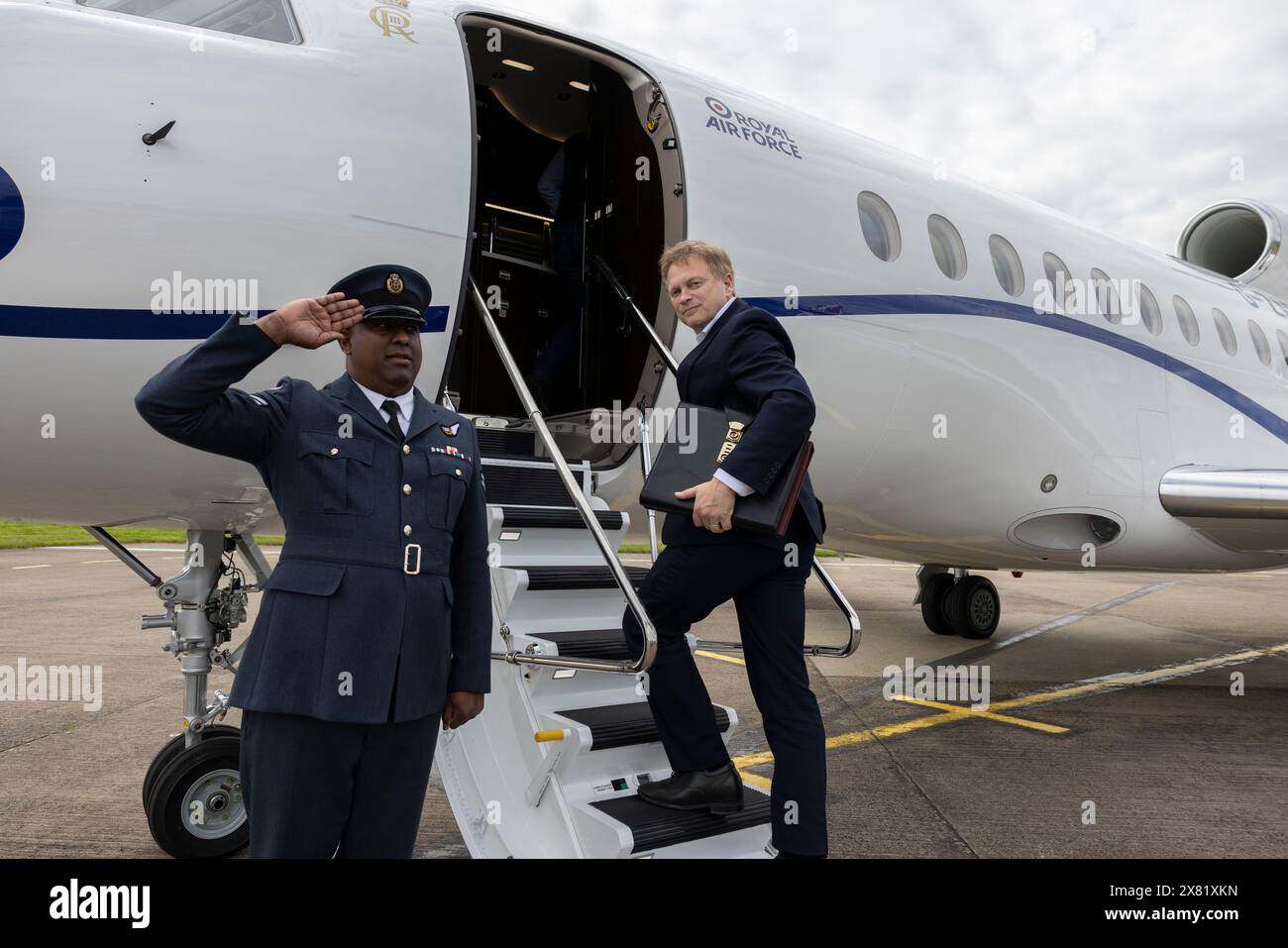 Defence Secretary Grant Shapps visiting BAE Systems in Glasgow, meeting ...