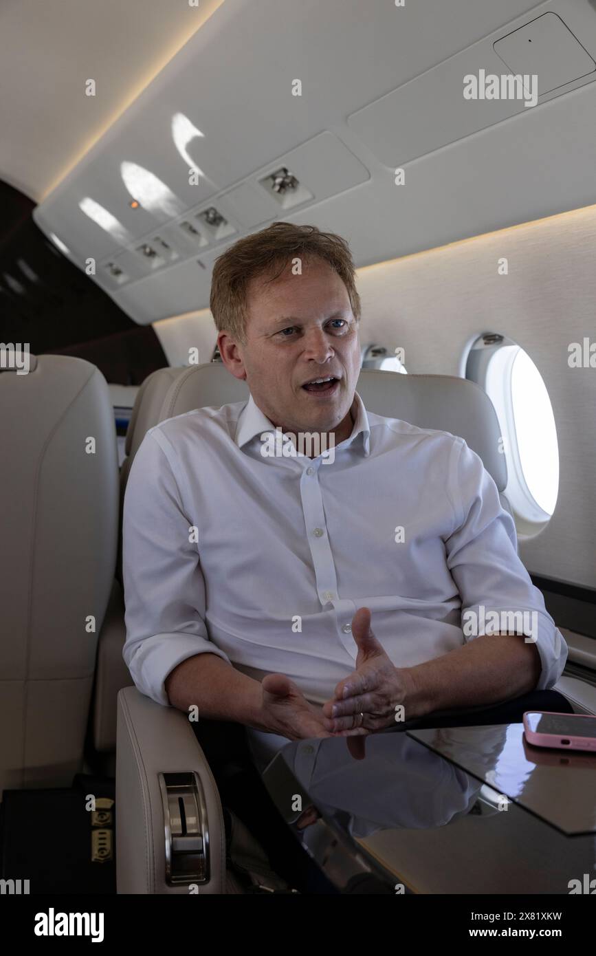 Defence Secretary Grant Shapps visiting BAE Systems in Glasgow, meeting ...