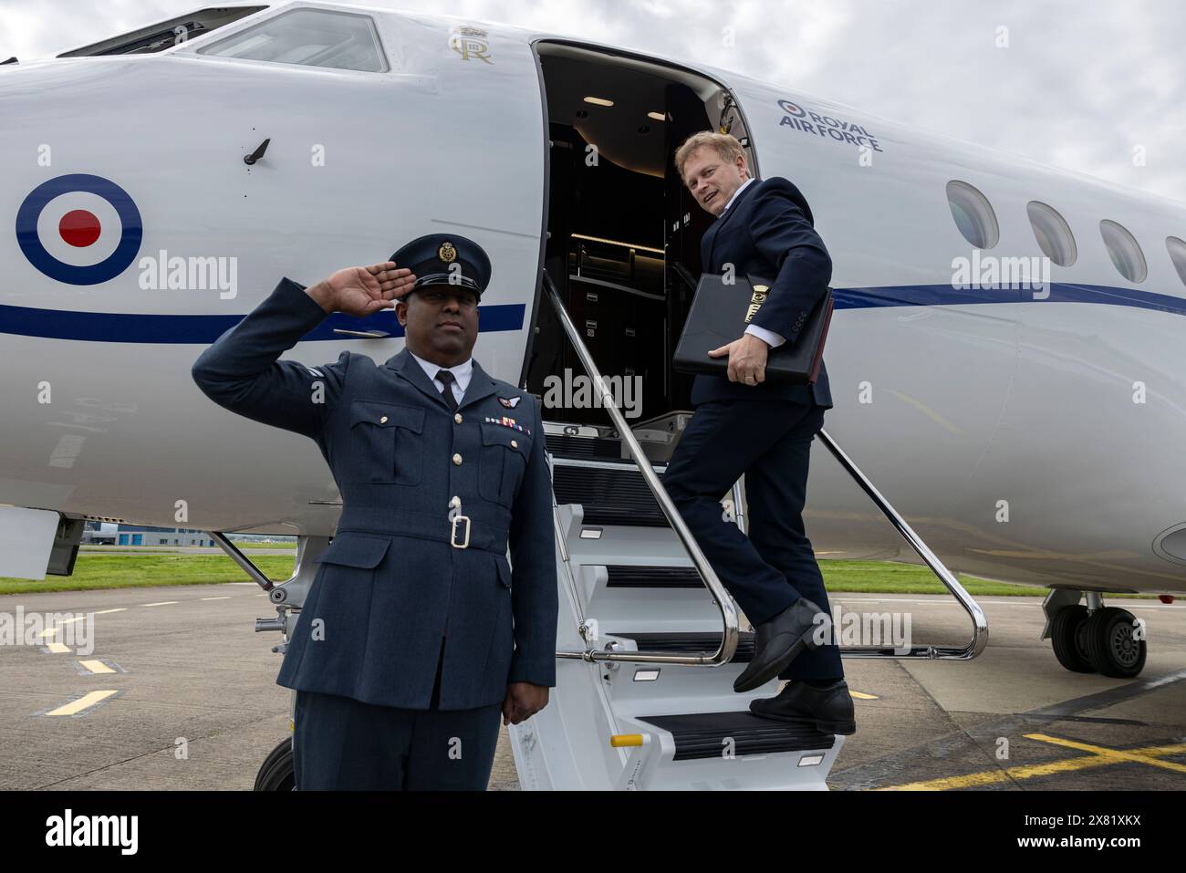 Defence Secretary Grant Shapps visiting BAE Systems in Glasgow, meeting ...