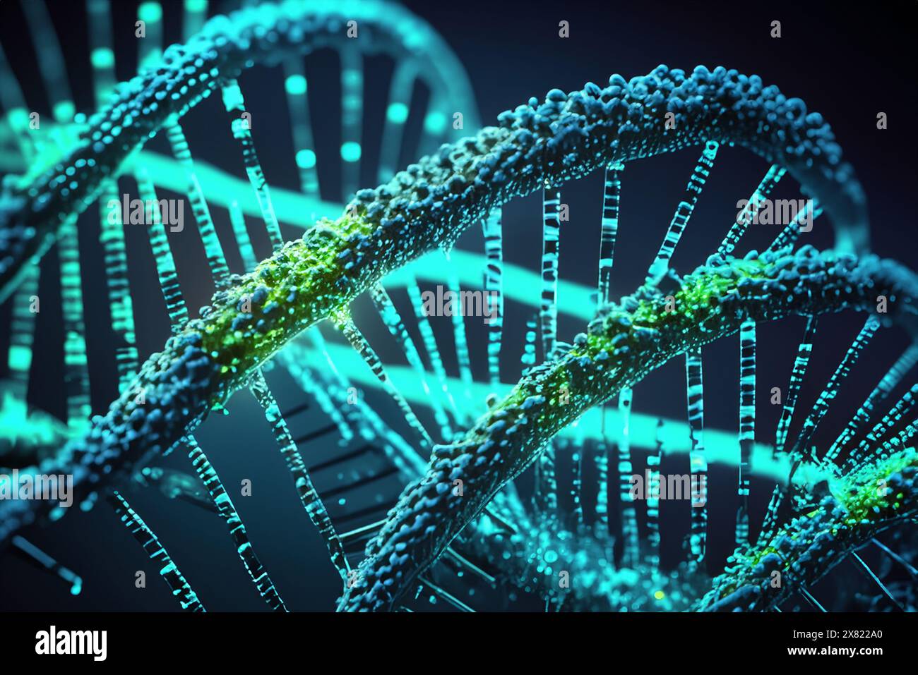 Colored Genetic Code DNA Molecule Structure - DNA helix Stock Photo - Alamy