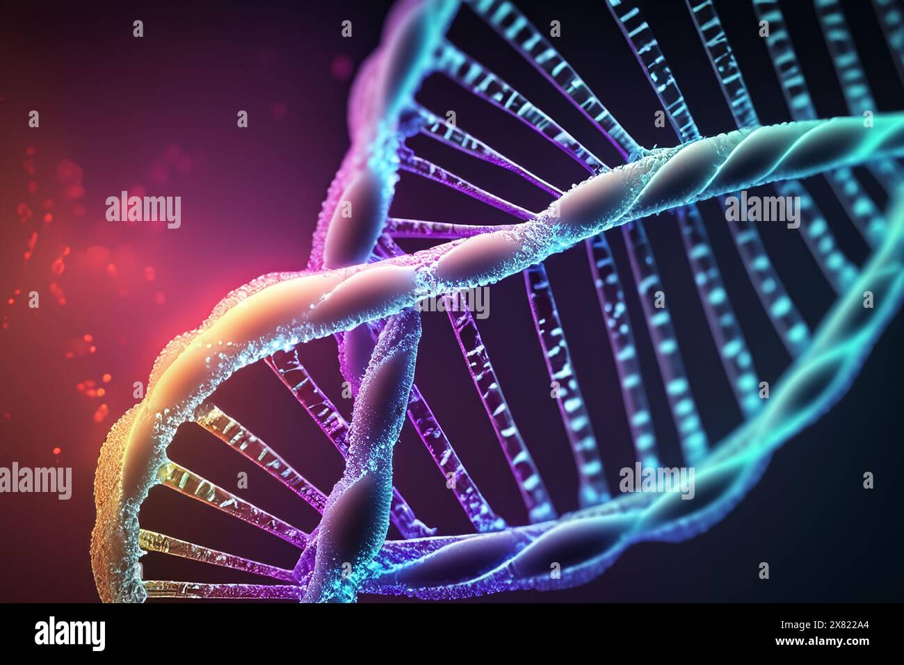 Colored Genetic Code DNA Molecule Structure - DNA helix Stock Photo - Alamy