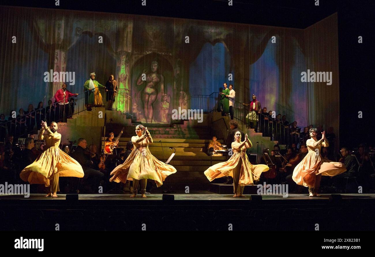 l-r: Aakash Odedra (choreographer), Gauri Diwakar, Sanjukta Sinha ...