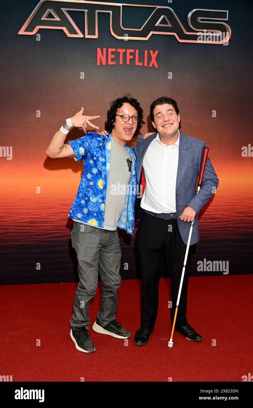 (L-R) Enrique Vázquez and Alexis Arroyo Attend the red carpet of Atlas ...
