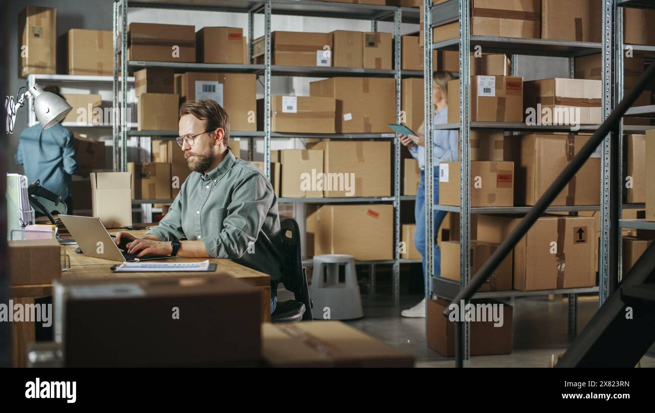 Multicultural Team of Warehouse Employees at Work in Retail Shop's ...
