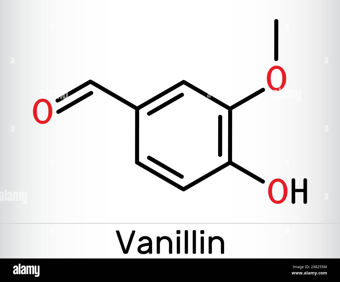 Structural formula vanillin hi-res stock photography and images - Alamy