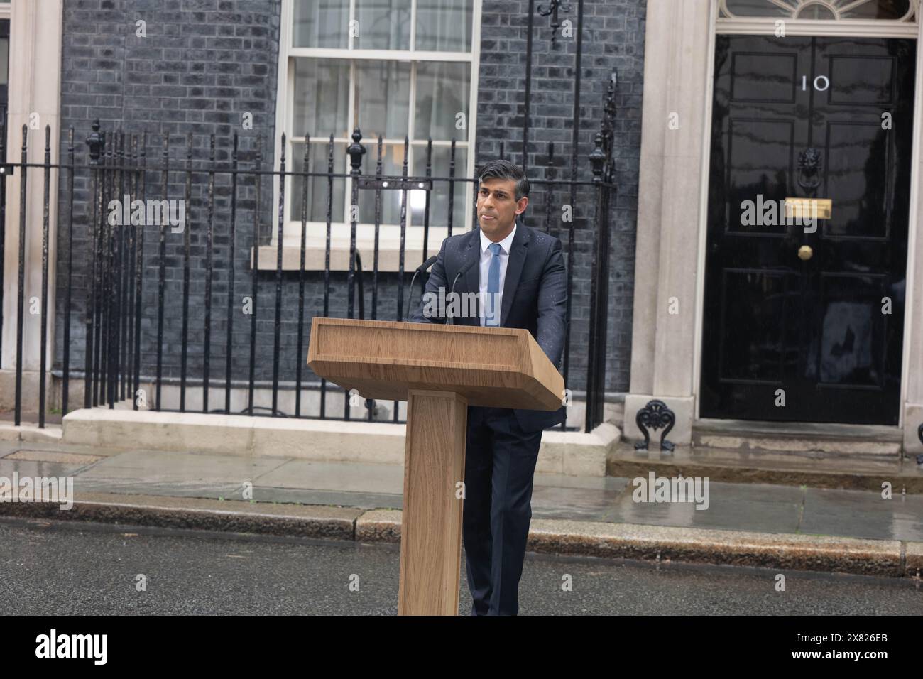 London, UK. 22nd May, 2024. Rishi Sunak, Prime Minister, announces a ...