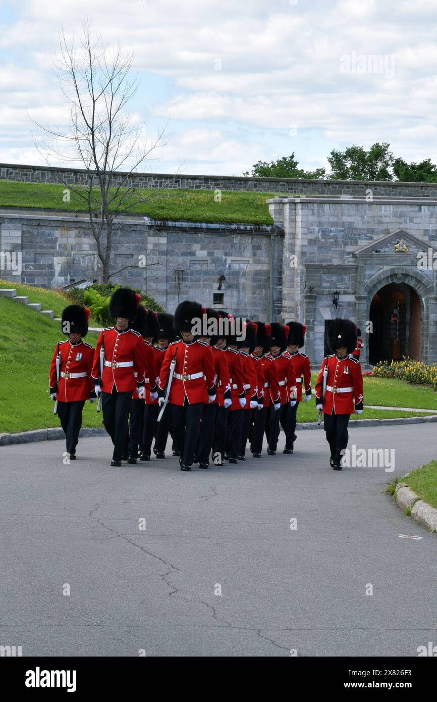 Changing of the Guard by The Royal 22e Regiment at The Citadelle ...