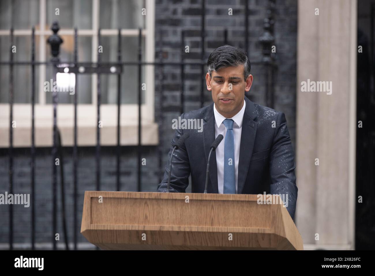London, UK. 22nd May, 2024. Rishi Sunak, Prime Minister, announces a ...