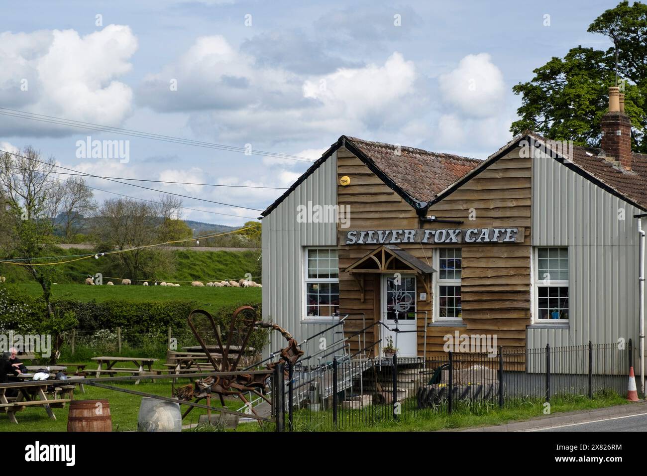 The Silver Fox Cafe on the A48 at Newnham Gloucestershire UK. GB ...