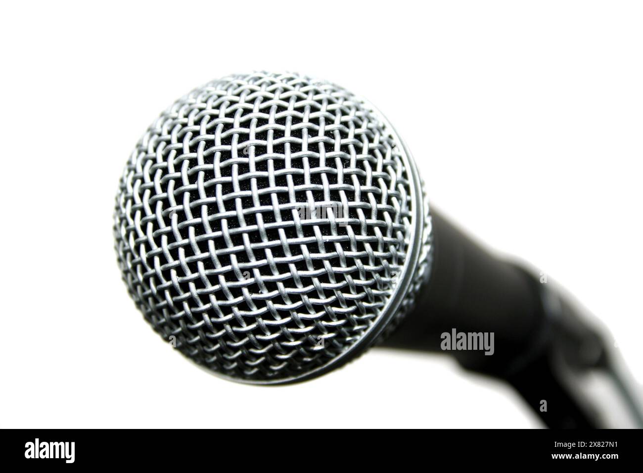 Shure moving Coil stage Microphone close up Stock Photo - Alamy