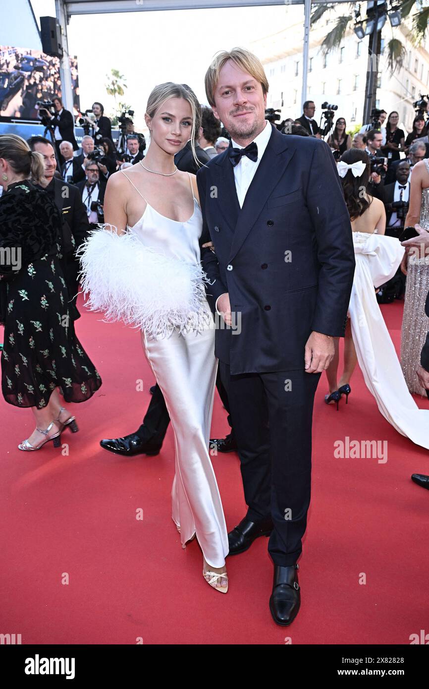 Cannes, France. 23rd May, 2023. Simona Jakstaite and Christopher Aleo ...