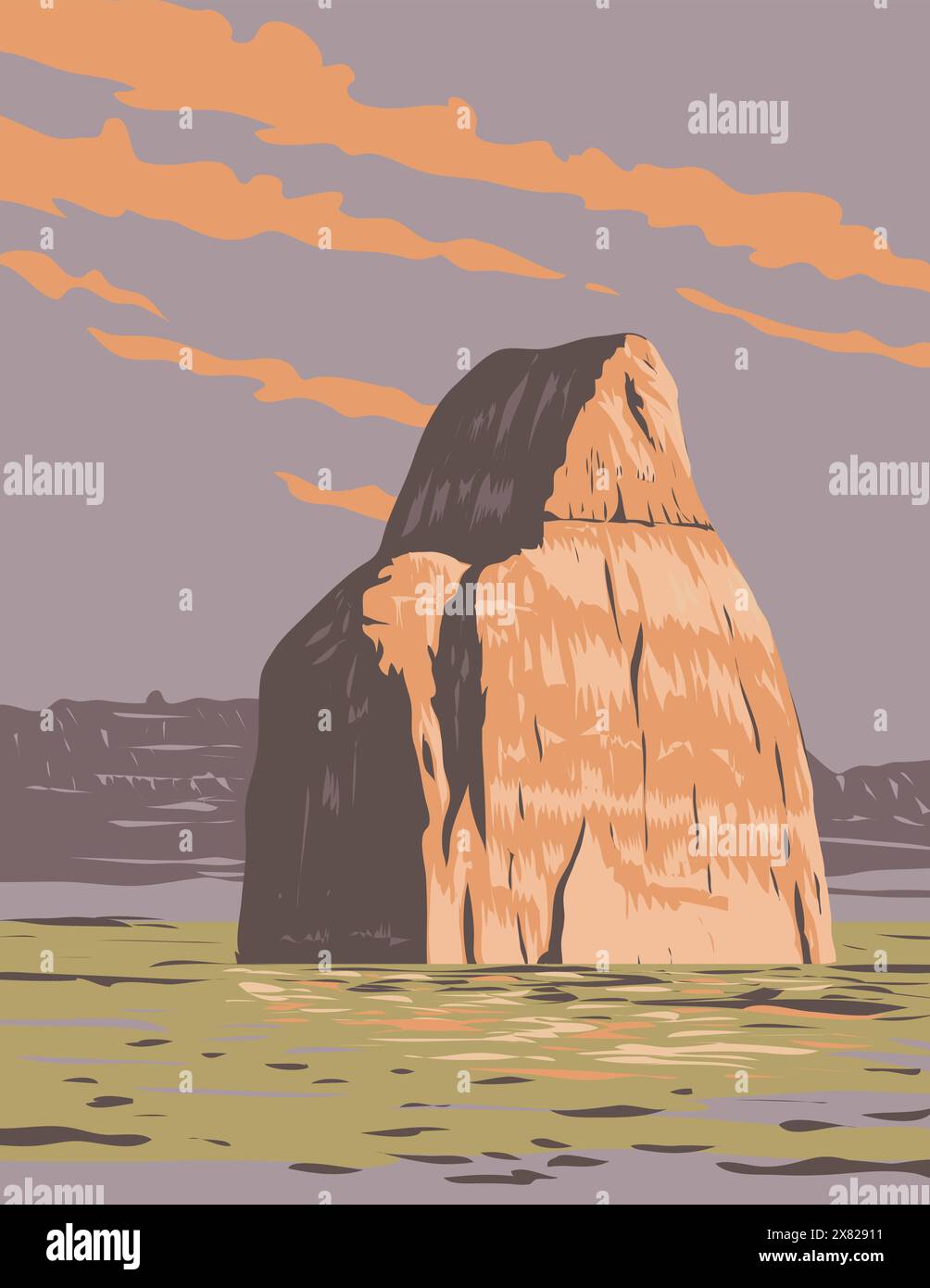 Powell rock Stock Vector Images - Alamy