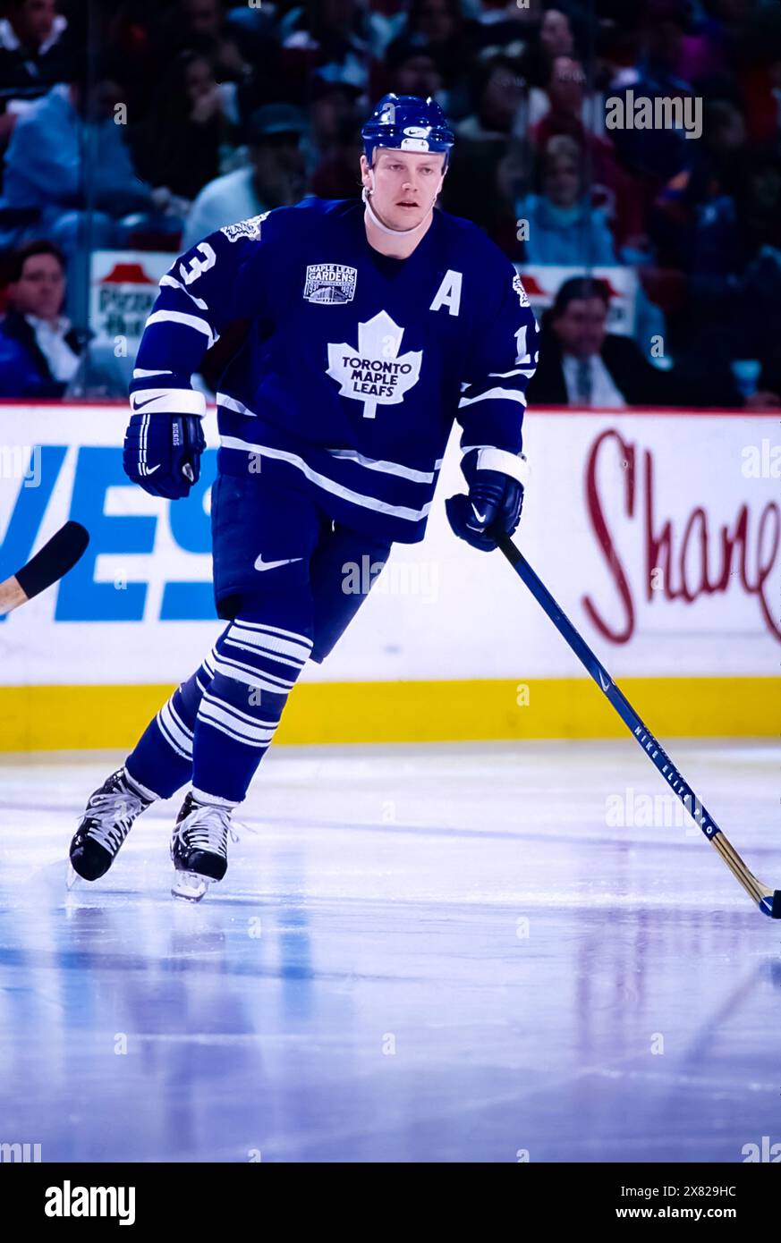 Mats Sundin,, Toronto Maple Leafs, during a game in 1996 Stock Photo ...