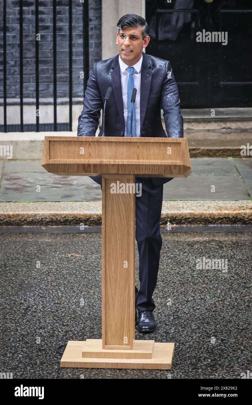 London, UK. 22nd May, 2024. Rishi Sunak, Prime Minister of the United ...