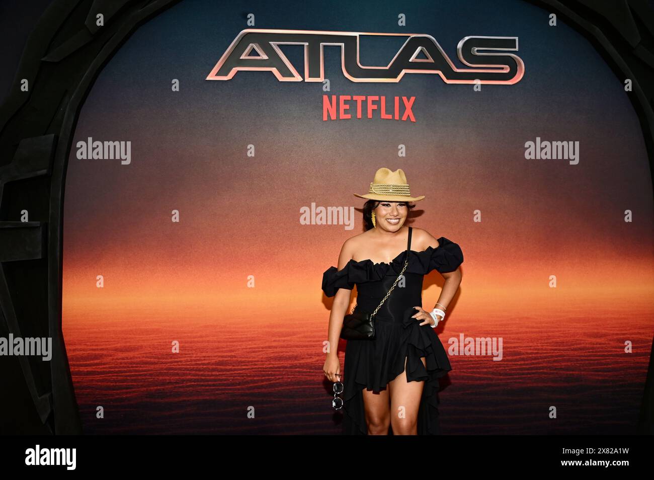 Shani Lozano is attending the red carpet of the Atlas fan event at ...