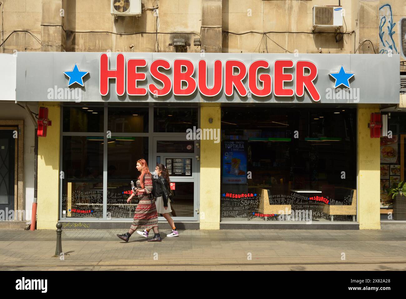 Hesburger fast food restaurant in sofia bulgaria hi-res stock ...