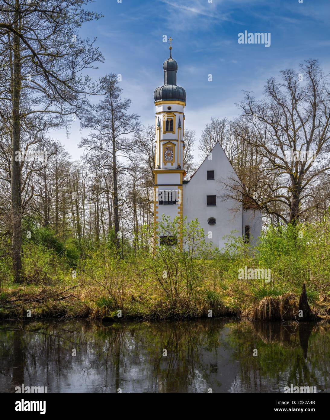 Historic church of Schenkenau in Bavaria (Germany Stock Photo - Alamy