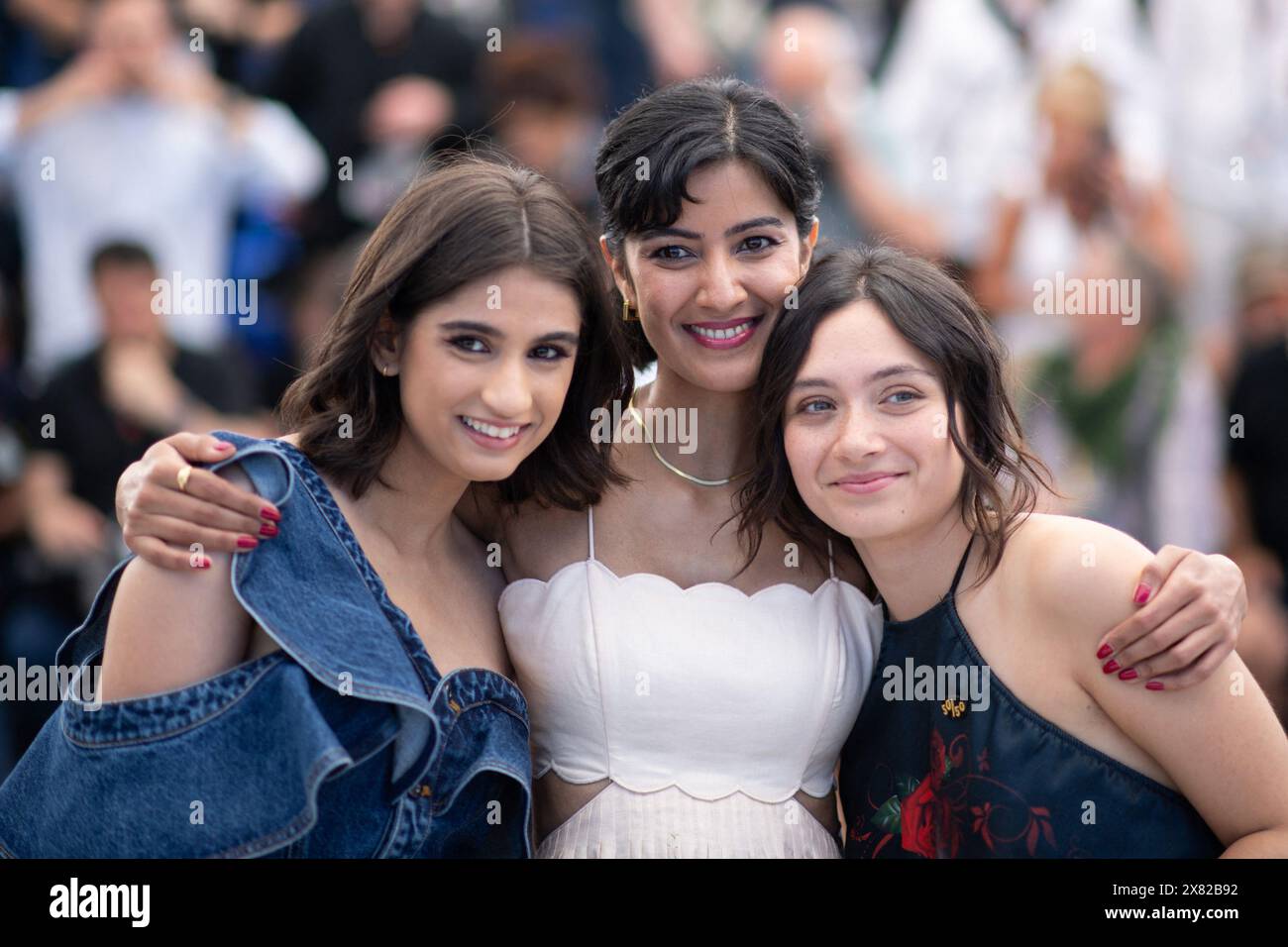 Cannes, France. 22nd May, 2024. Cannes, France. 22nd May, 2024. Pascale Kann, Rakhee Thakrar and ...