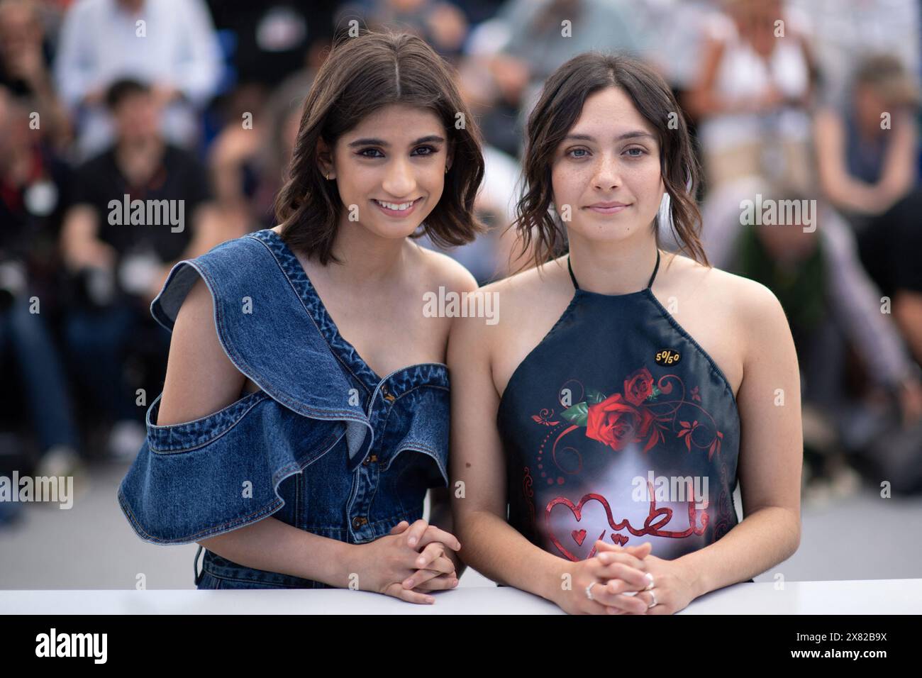 Cannes, France. 22nd May, 2024. Cannes, France. 22nd May, 2024. Pascale Kann and Mia Tharia ...