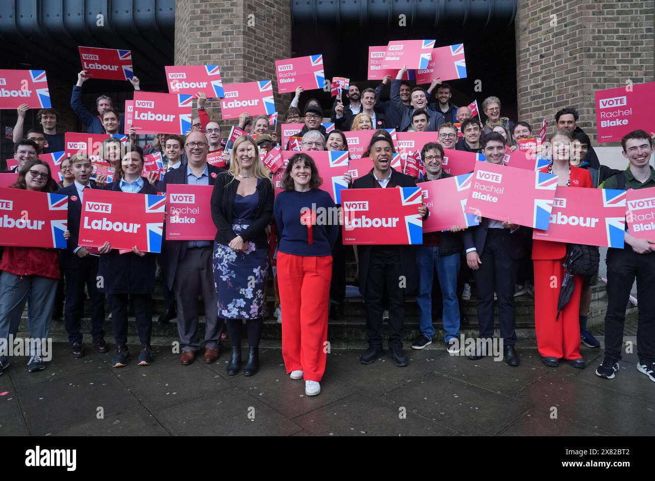 Rachel Blake (centre), the Labour Party candidate for the Cities of ...