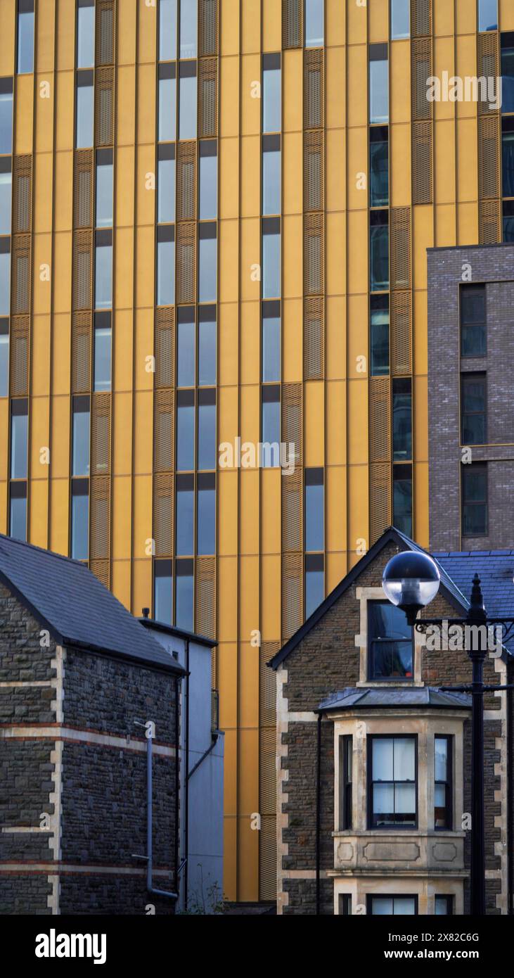 Cardiff Wales Oct 29 2023: Mix of architectural design in andaround ...