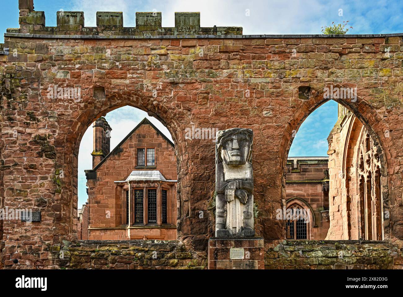 Ecce Homo, statue by Sir Jacob Epstein, Coventry Cathedral, Coventry ...