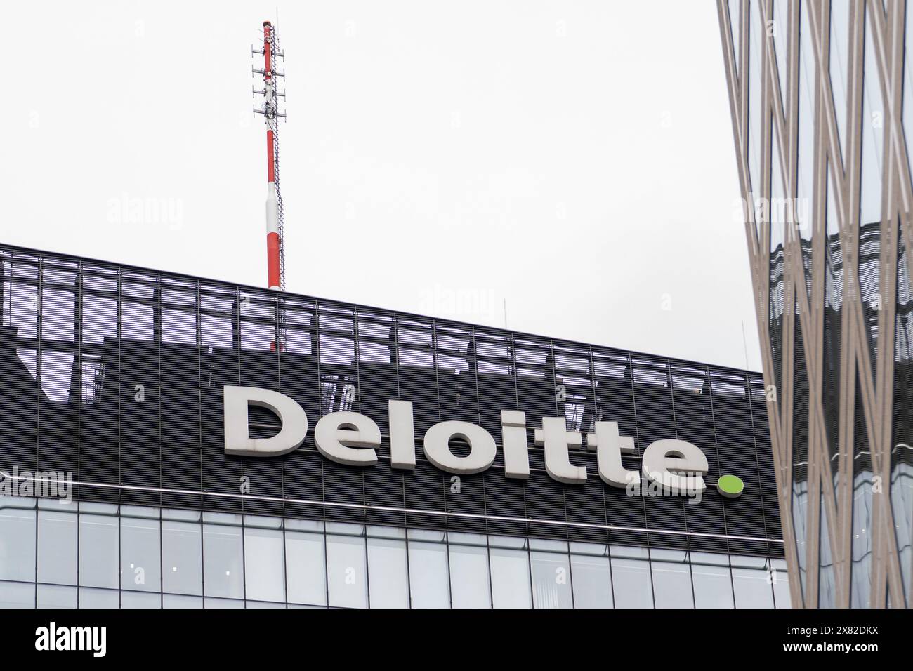 Warsaw, Poland. 20th May, 2024. The Deloitte logo is seen at the high ...