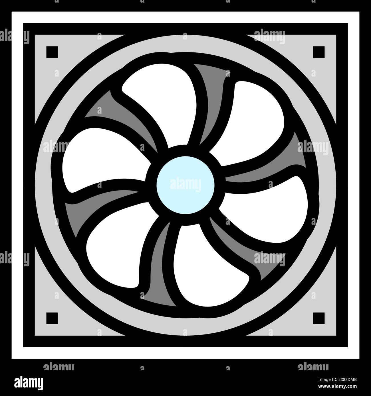 ventilation fan color icon vector illustration Stock Vector Image & Art ...
