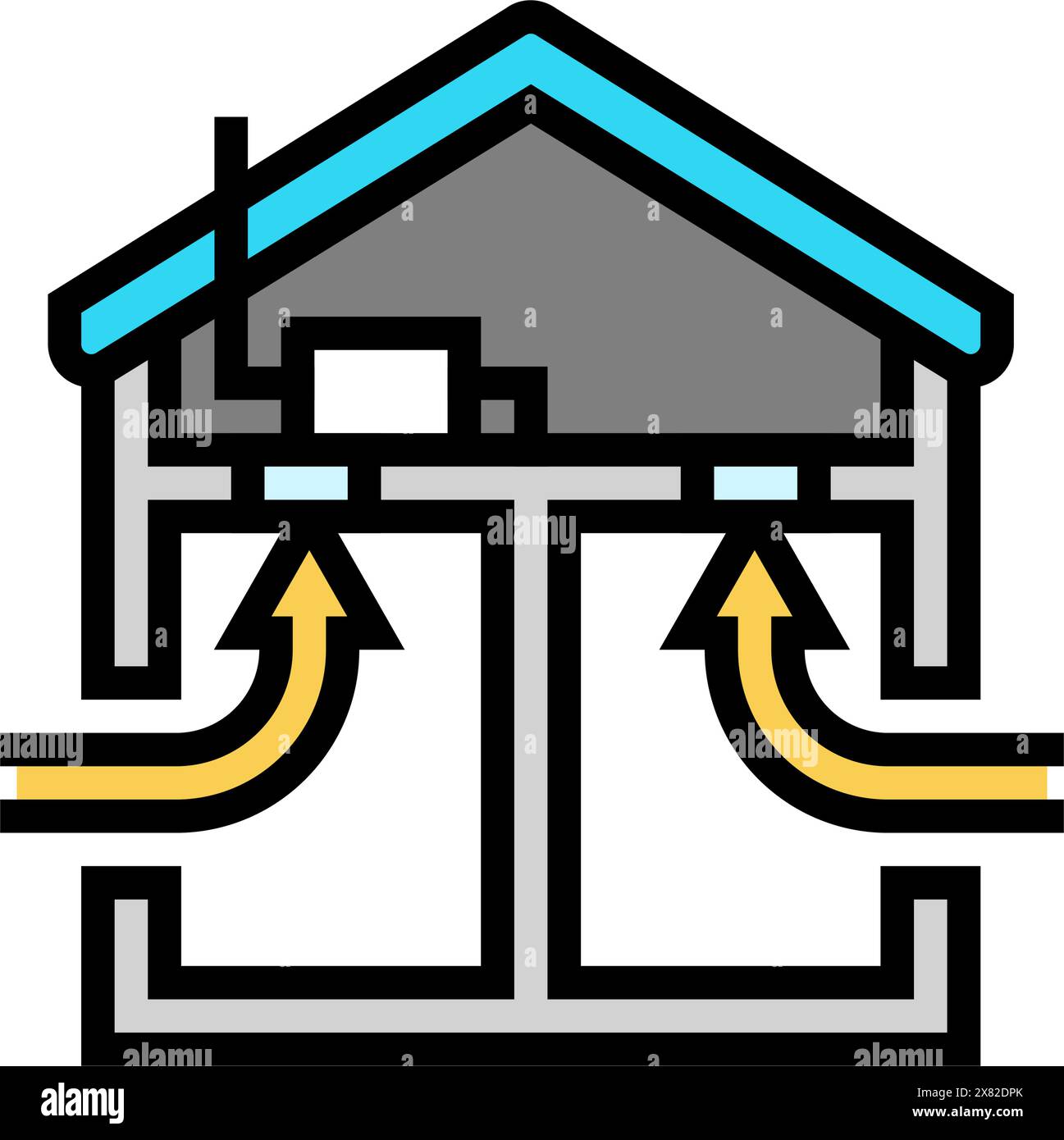 ventilation system color icon vector illustration Stock Vector Image & Art - Alamy