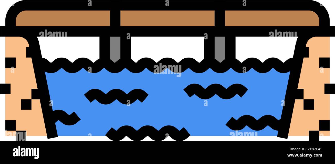 beam bridge color icon vector illustration Stock Vector Image & Art - Alamy