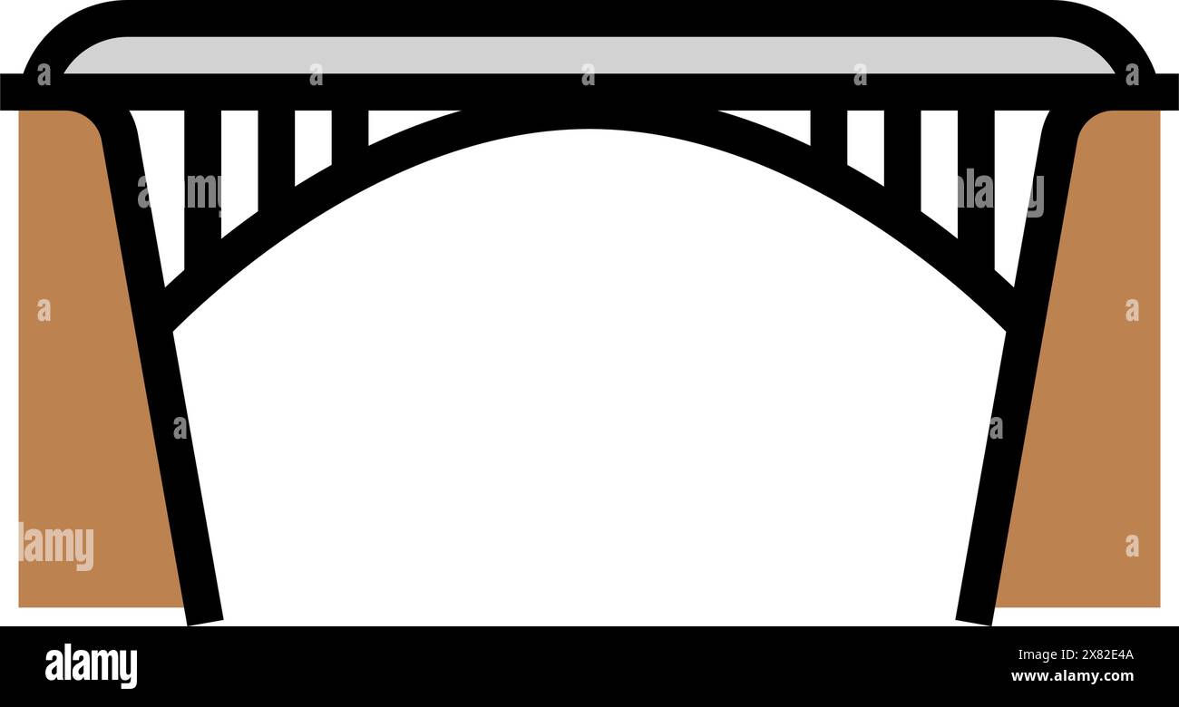 arch bridge color icon vector illustration Stock Vector Image & Art - Alamy