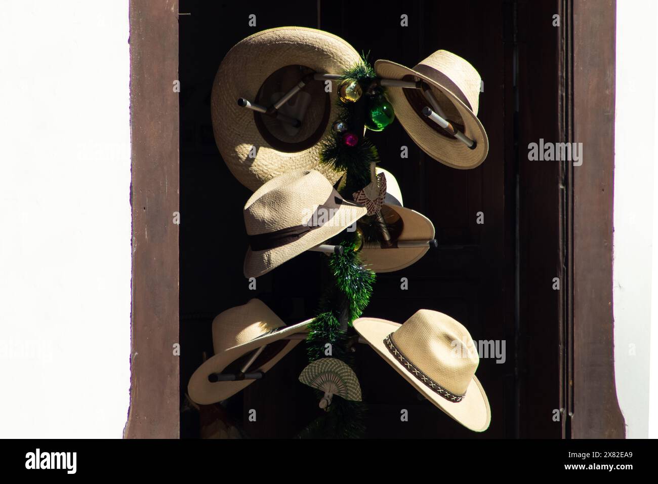 Traditional Colombian hat called aguadeno Stock Photo - Alamy