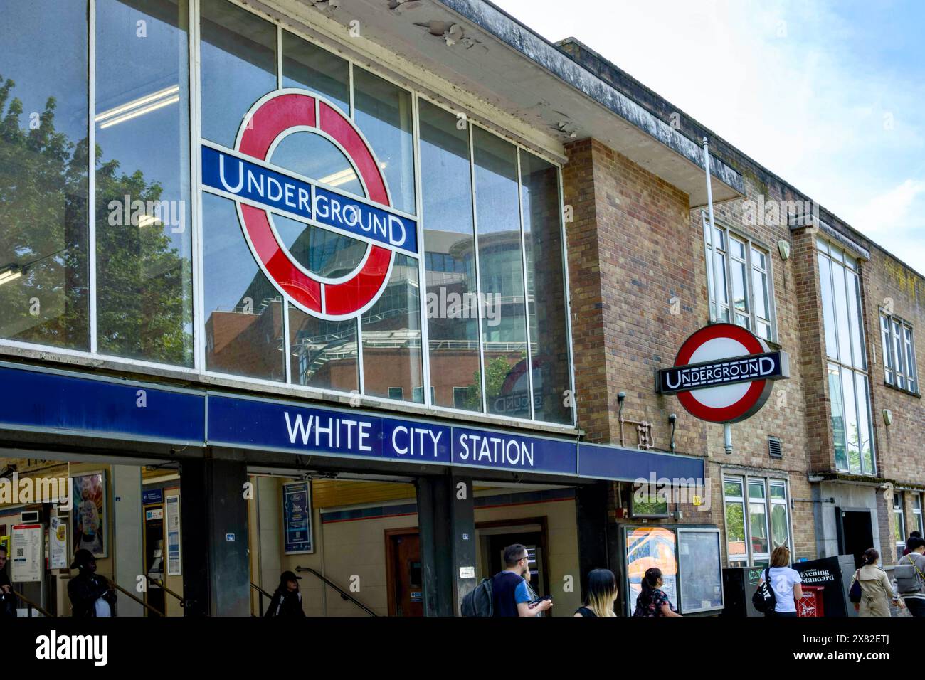 White City Station on the Central Line, Borough of Hammersmith & Fulham ...