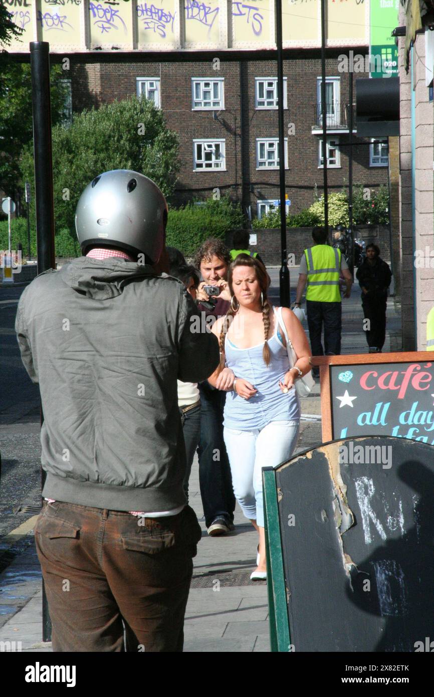 Amy Winehouse and Juliette Ashby at the Hawley Arms pub in Camden Stock ...