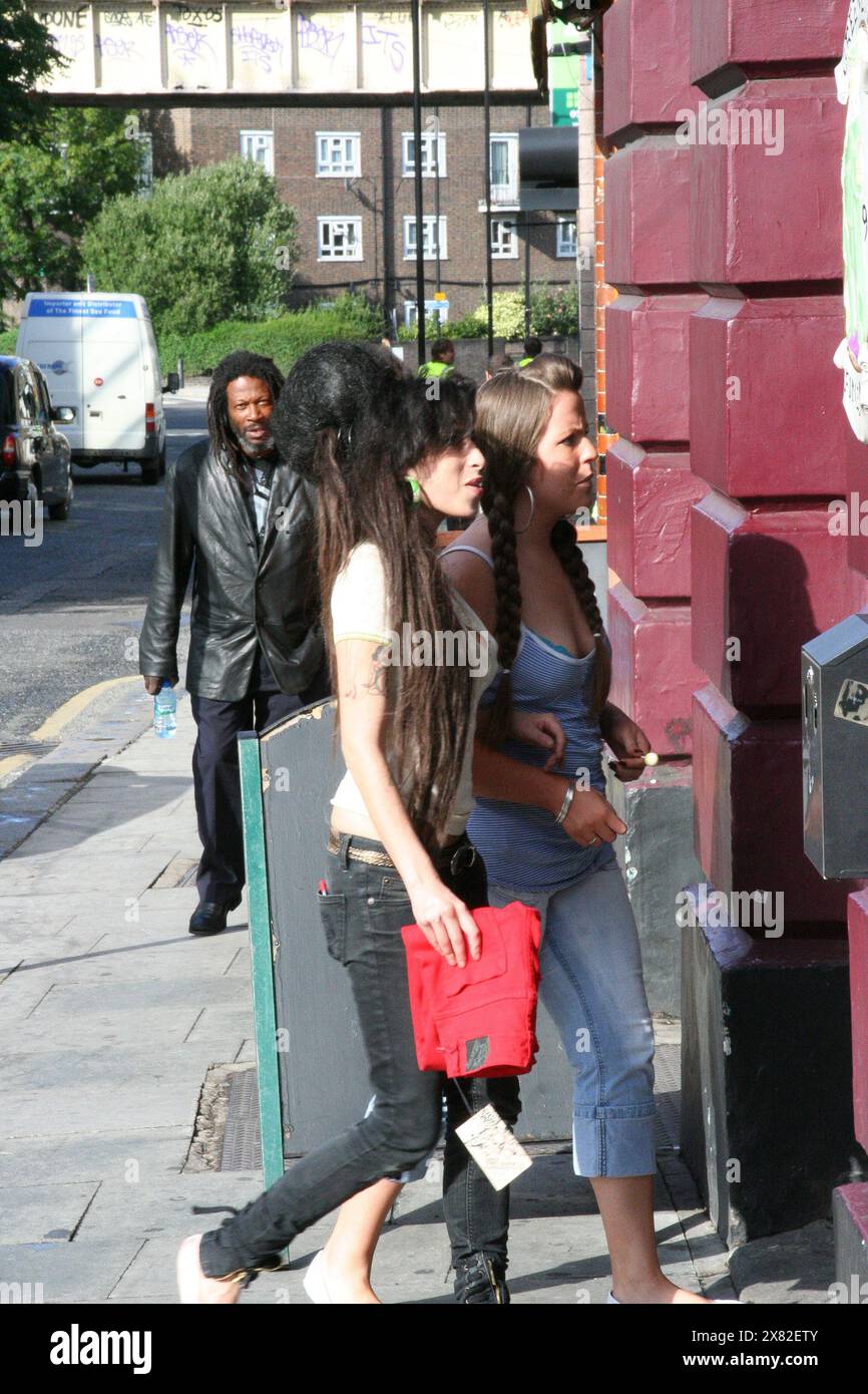 Amy Winehouse and Juliette Ashby at the Hawley Arms pub in Camden Stock ...